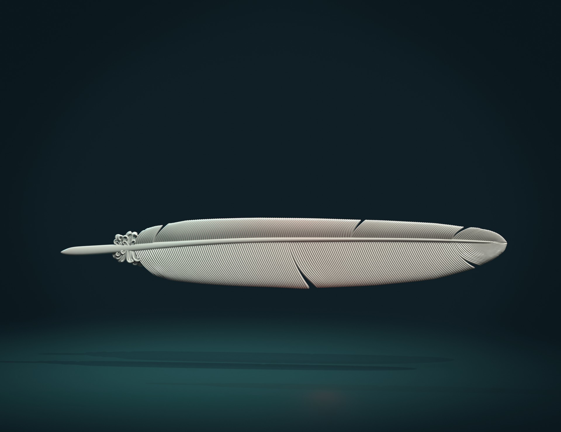 3D file Printable Feather・3D printing template to download・Cults