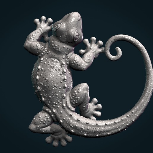 Download STL file Gecko • Design to 3D print ・ Cults