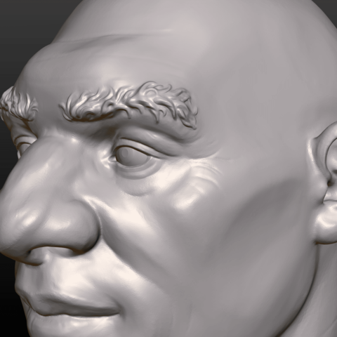 Descargar archivos STL Cabeza de hombre ・ Cults