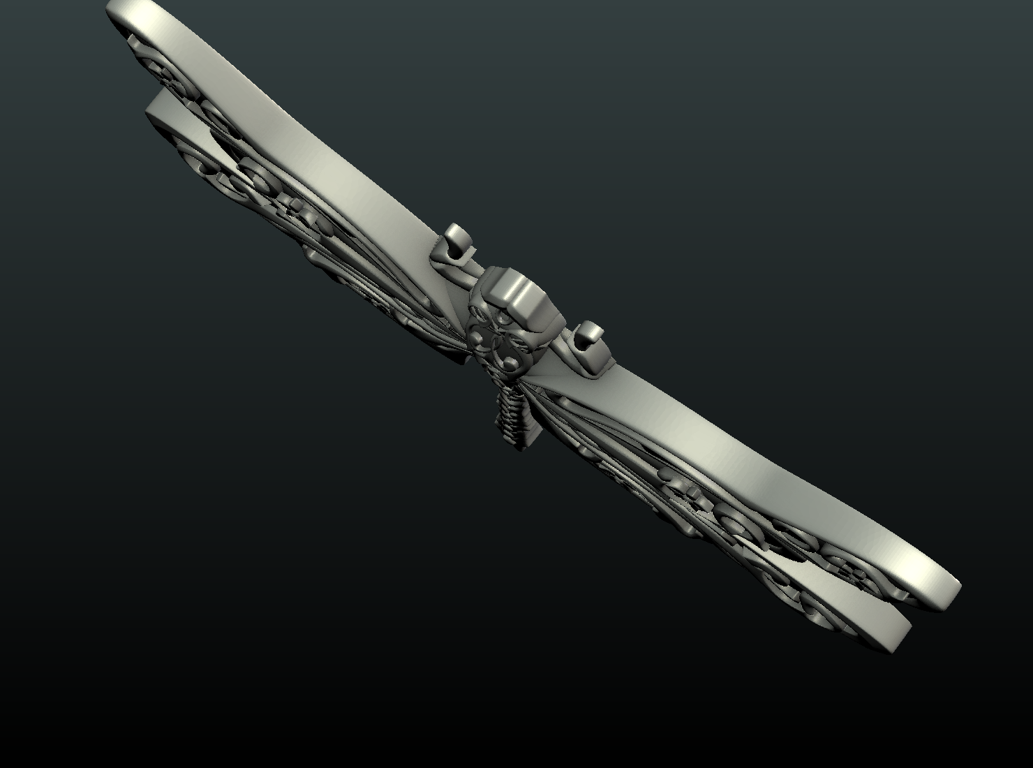 Download STL file Dragonfly Relief • 3D print design ・ Cults
