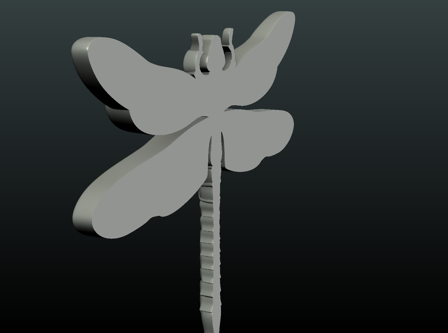 Download STL file Dragonfly Relief • 3D print design ・ Cults