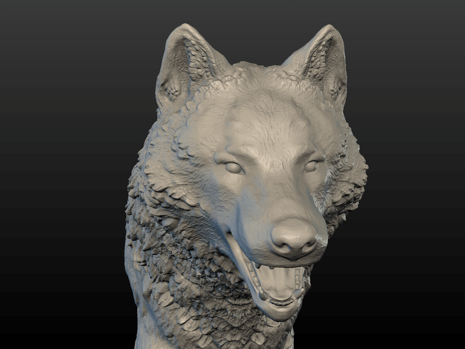 STL file Wolf Figure 🐺・3D printable model to download・Cults