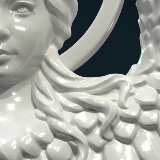 Download STL file Angel relief II • 3D printable design ・ Cults