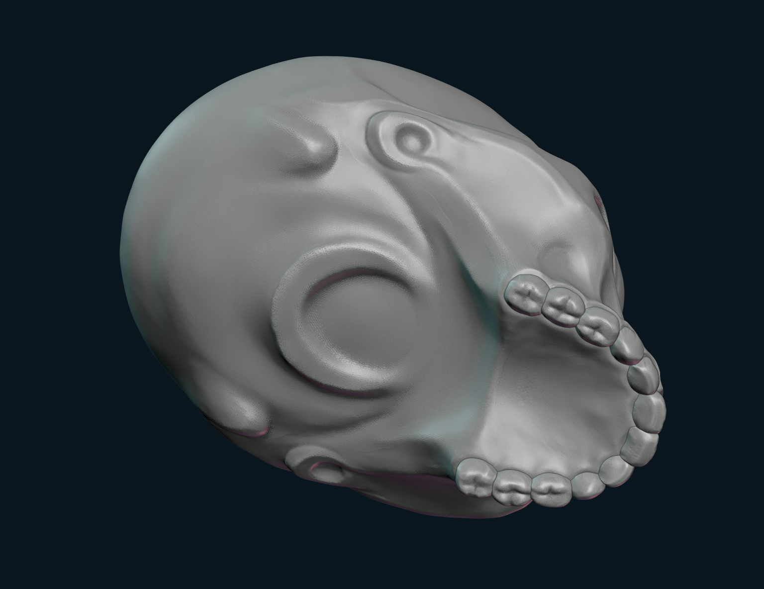 Download STL file Stylized Skull • 3D printer template ・ Cults