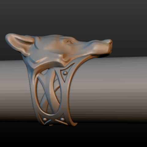 Download 3D model Wolf Ring ・ Cults
