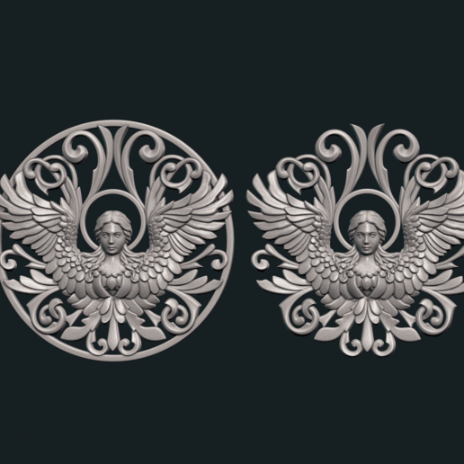 Download STL file Angel relief II • 3D printable design ・ Cults