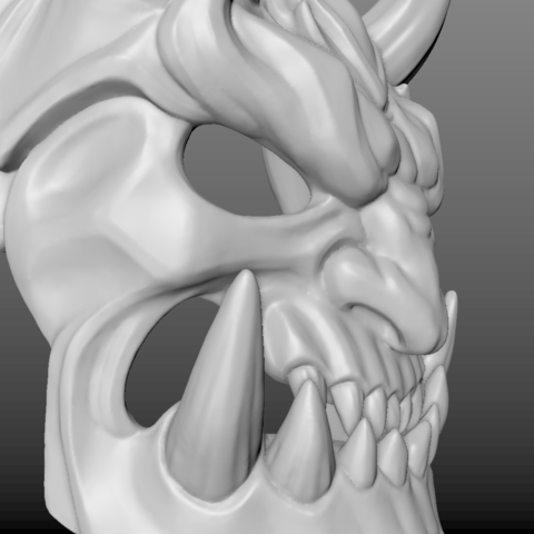 Download 3D printing designs Demon Mask II ・ Cults