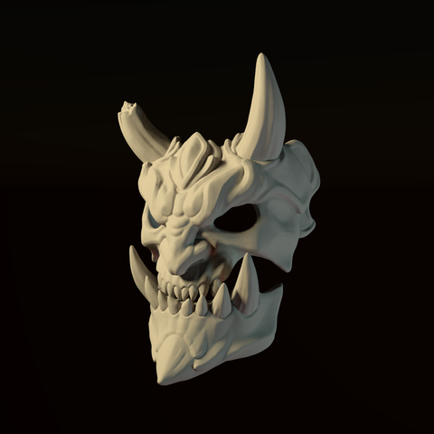 Download 3DS file Demon Mask • 3D printing design ・ Cults