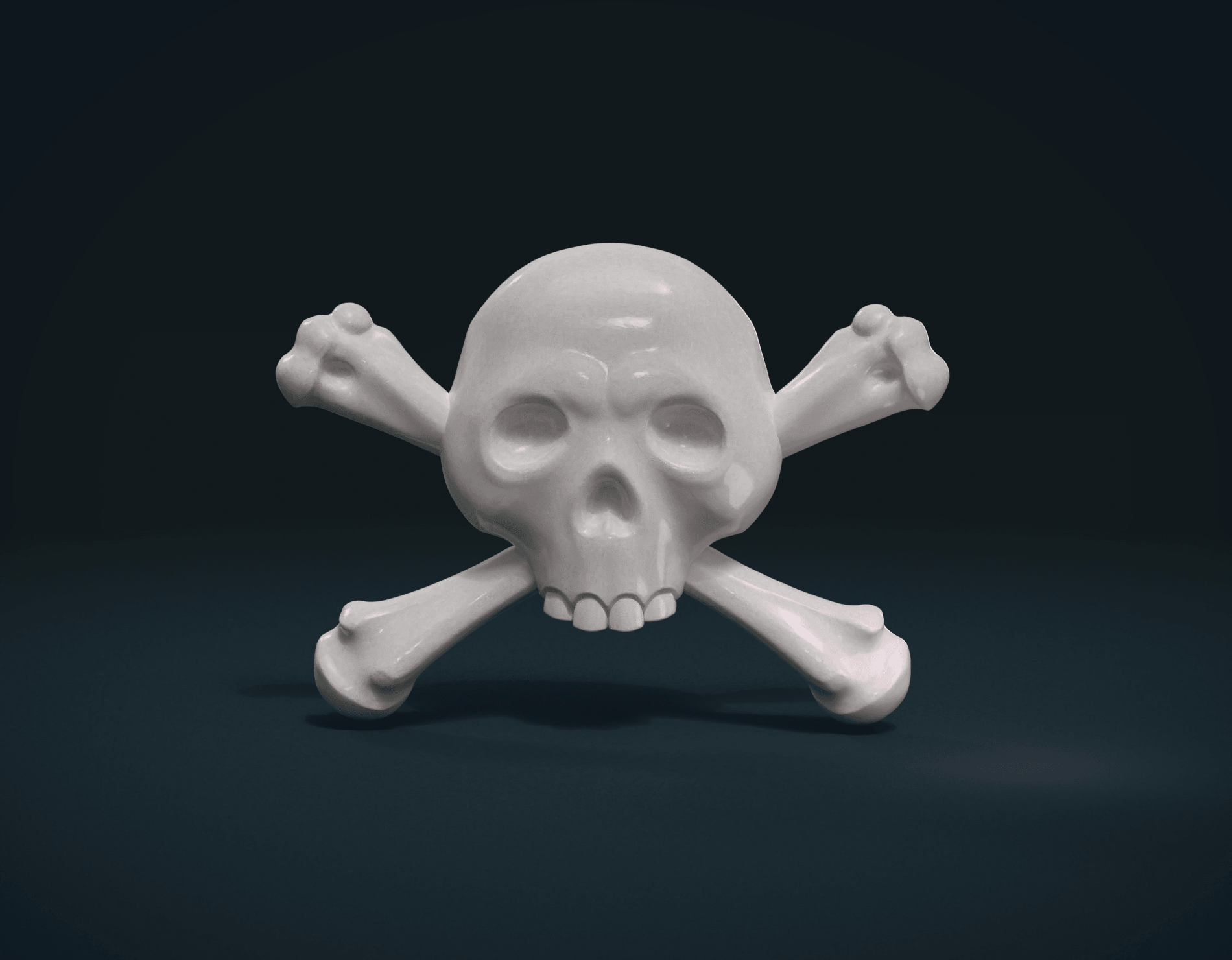 3D file Simple skull relief・3D printer design to download・Cults