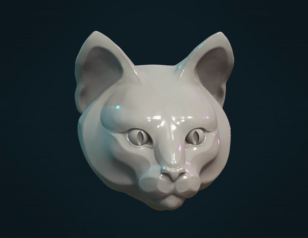 3D file Cat Head・3D print design to download・Cults
