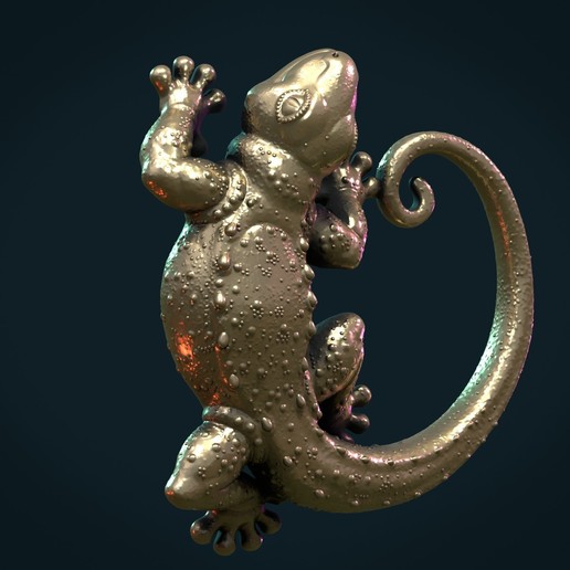 Download STL file Gecko • Design to 3D print ・ Cults