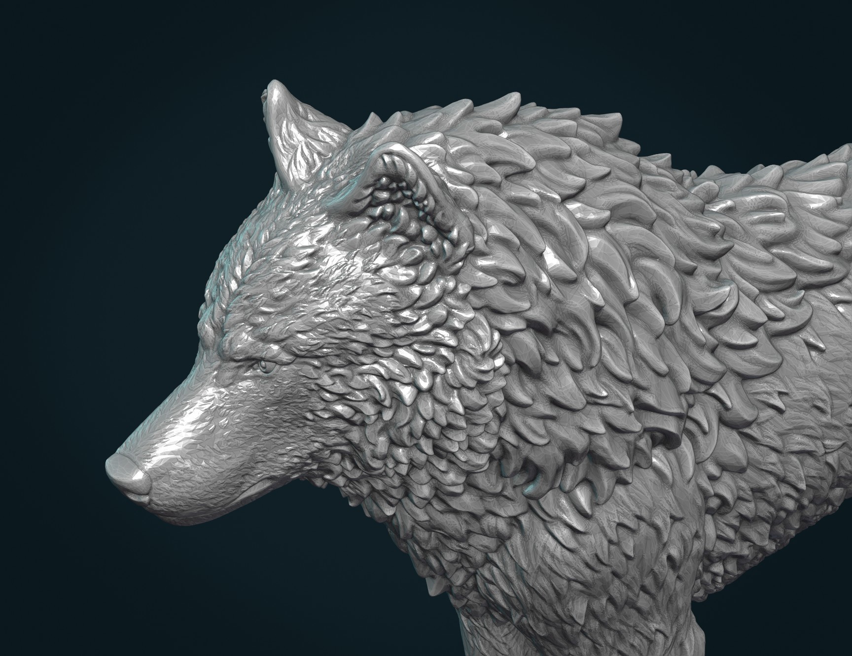 3D file Wolf IV・3D printable design to download・Cults