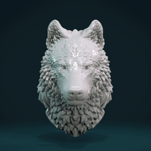 Download 3D printer templates Wolf Head III ・ Cults
