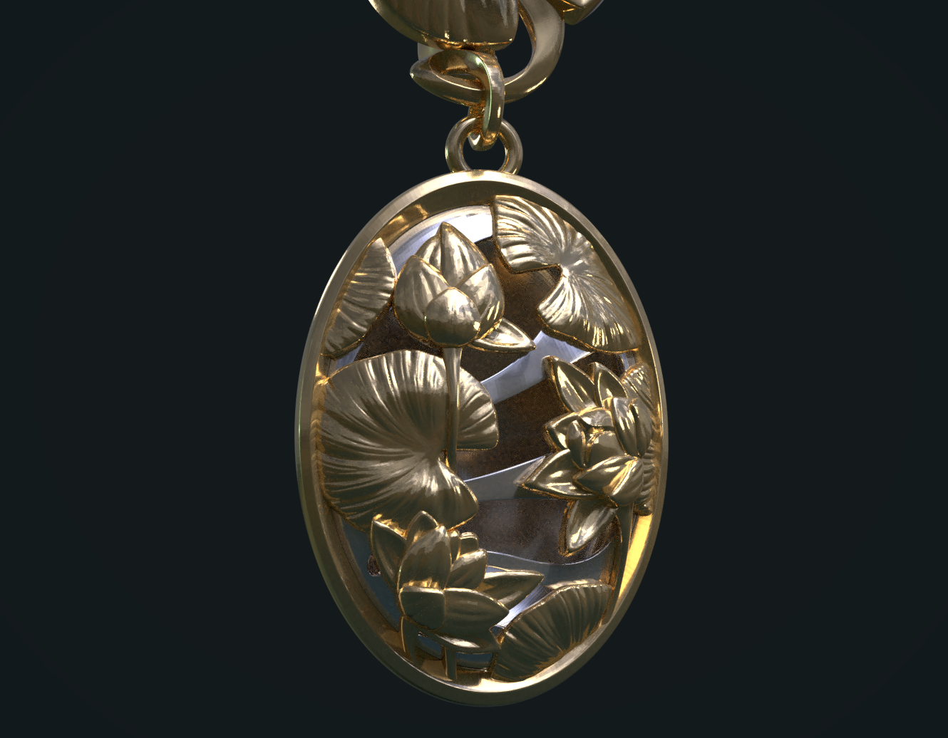 Download STL file Water Lily Earring • 3D printer model ・ Cults