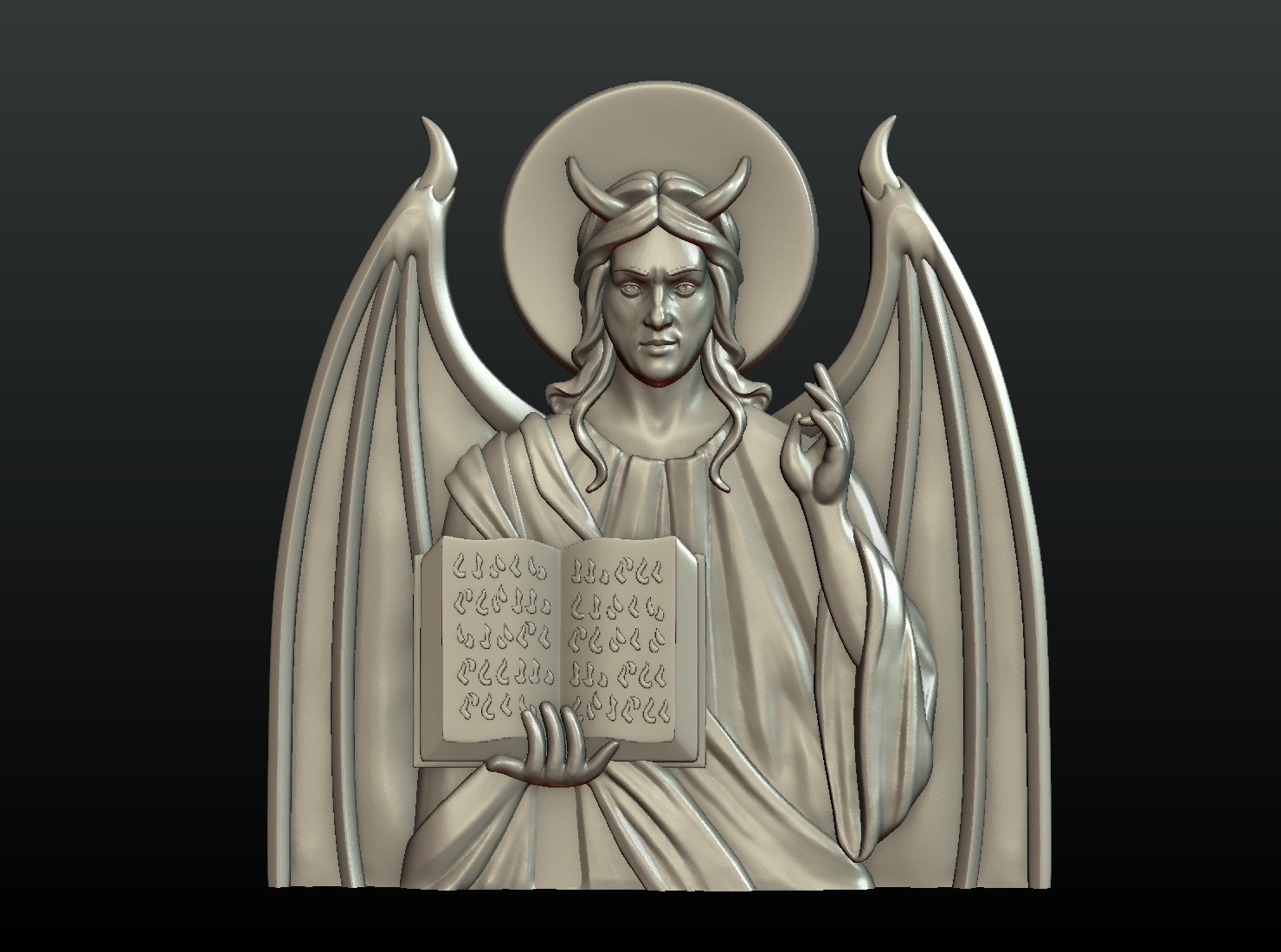 3D file Satan Relief and Pendant 😈・3D printable design to download・Cults