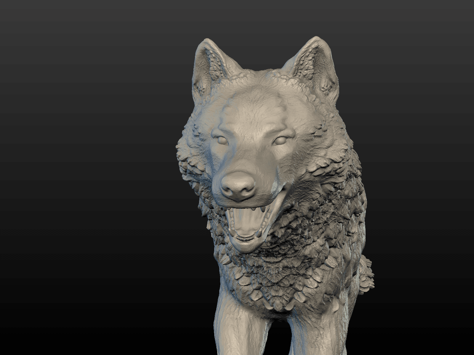 STL file Wolf Figure 🐺・3D printable model to download・Cults