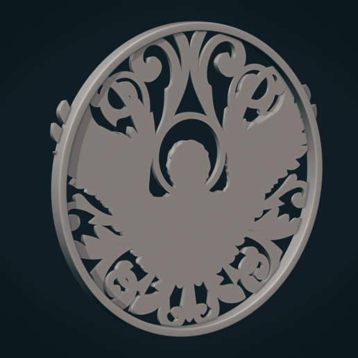 Download STL file Angel relief II • 3D printable design ・ Cults