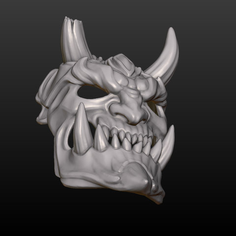 Download 3D printing designs Demon Mask II ・ Cults