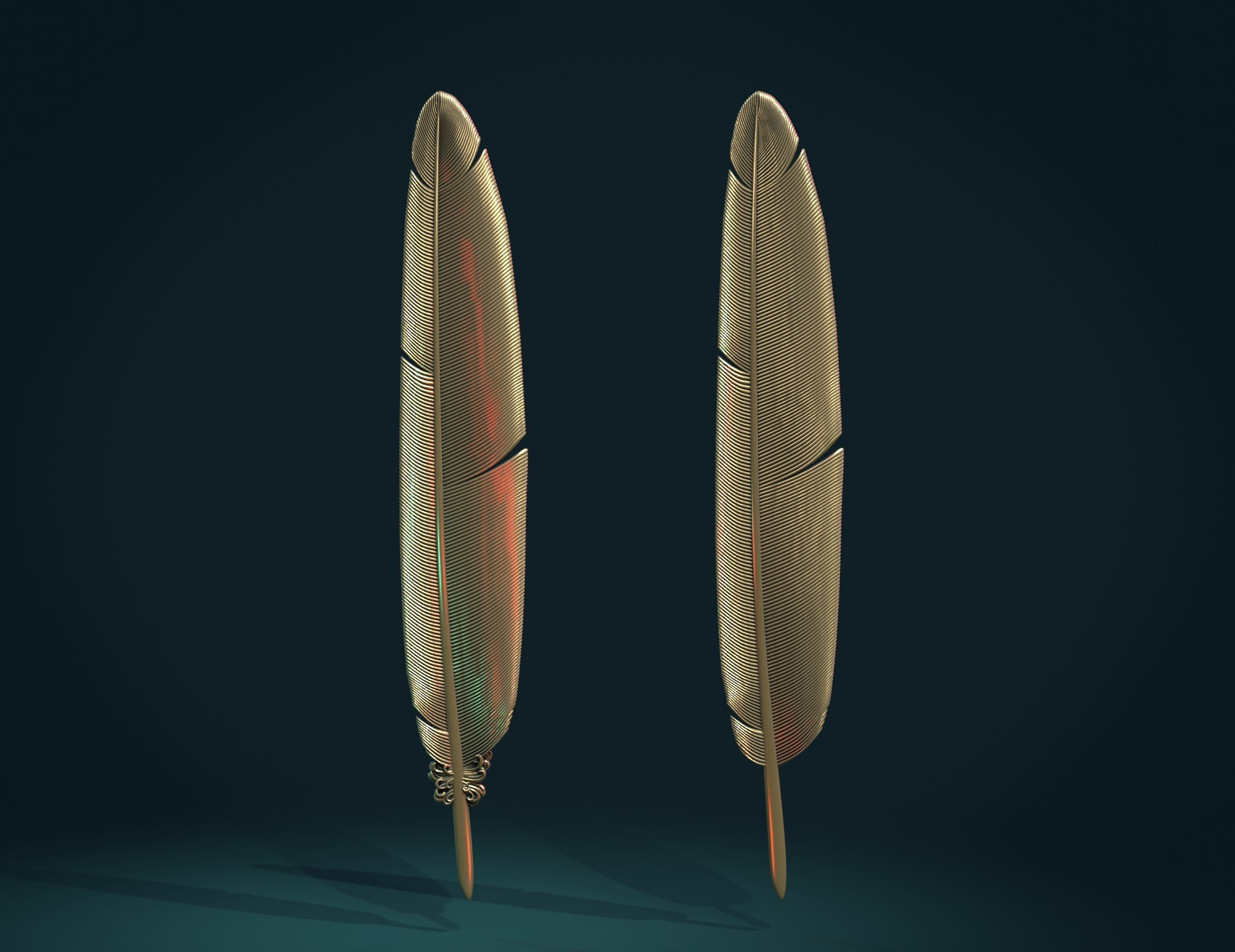3D file Printable Feather・3D printing template to download・Cults