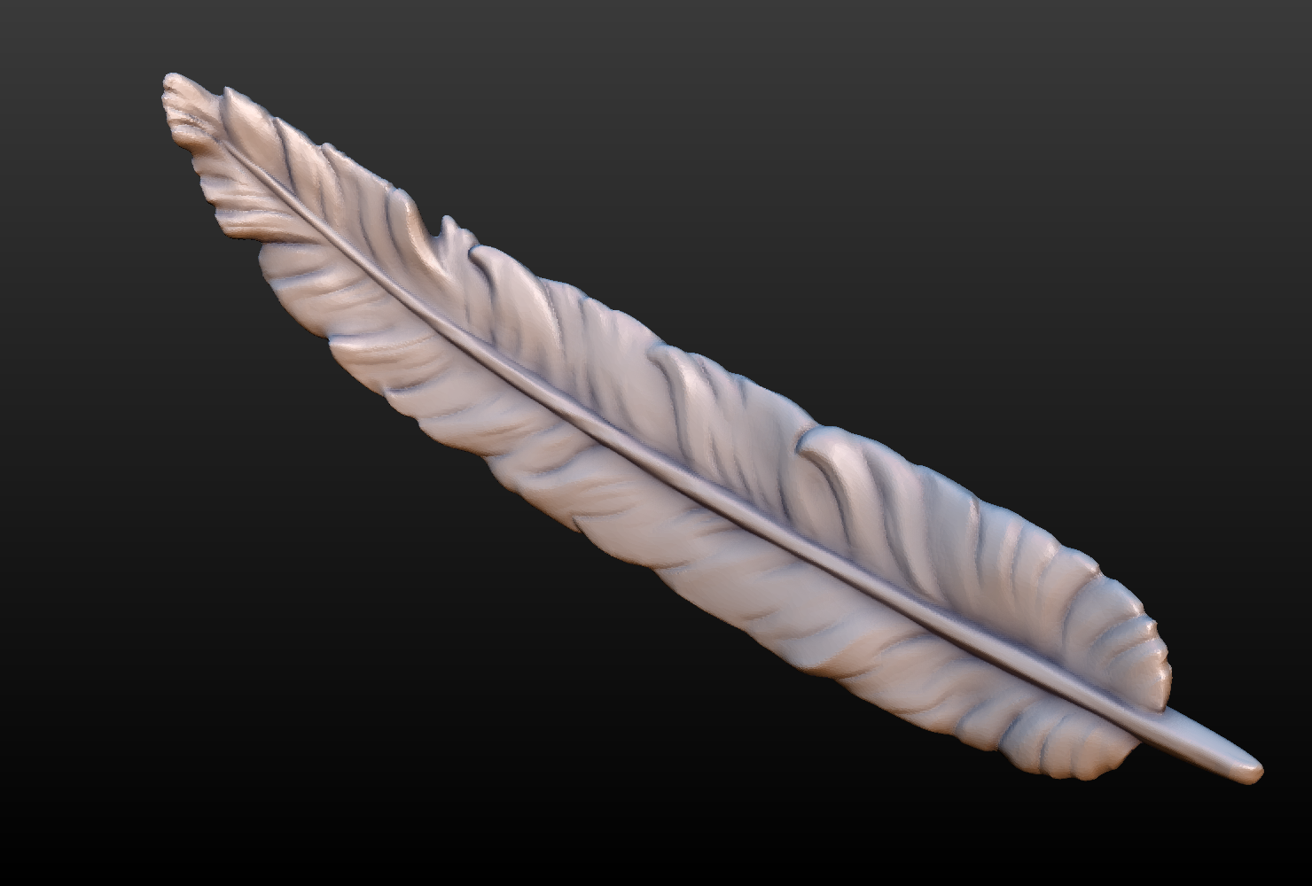 3D file Feather 🪶・3D printer model to download・Cults