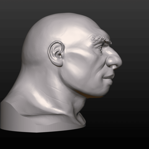 Descargar archivos STL Cabeza de hombre ・ Cults