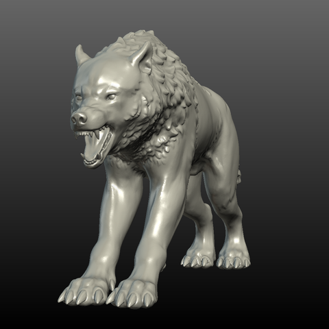 Download 3D printer files Fantasy Wolf ・ Cults