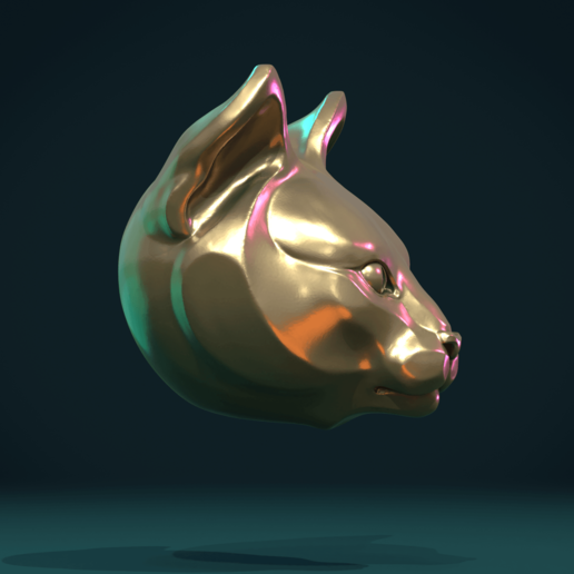 Download STL file Cat Head • 3D printing model ・ Cults