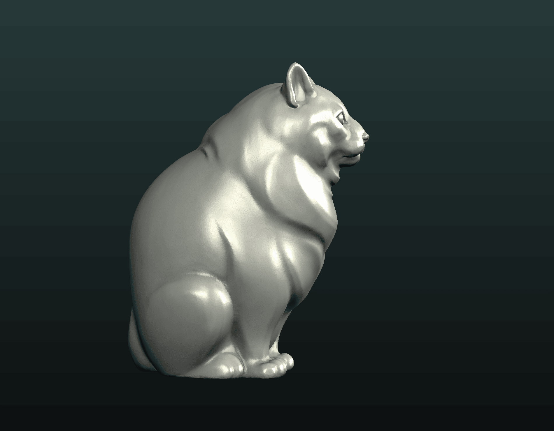 3D file Fat Cat 🐱・Model to download and 3D print・Cults