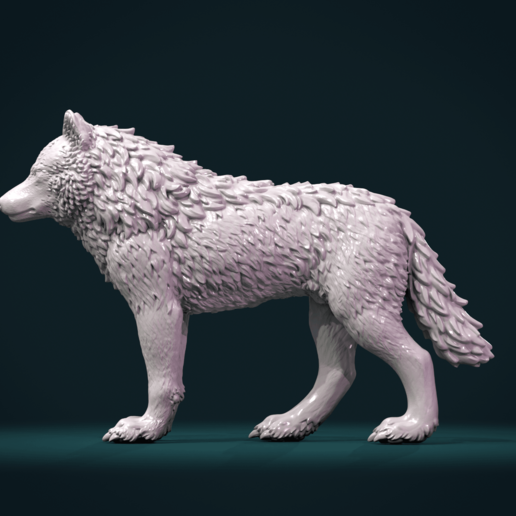 Download STL file Wolf III • Object to 3D print ・ Cults