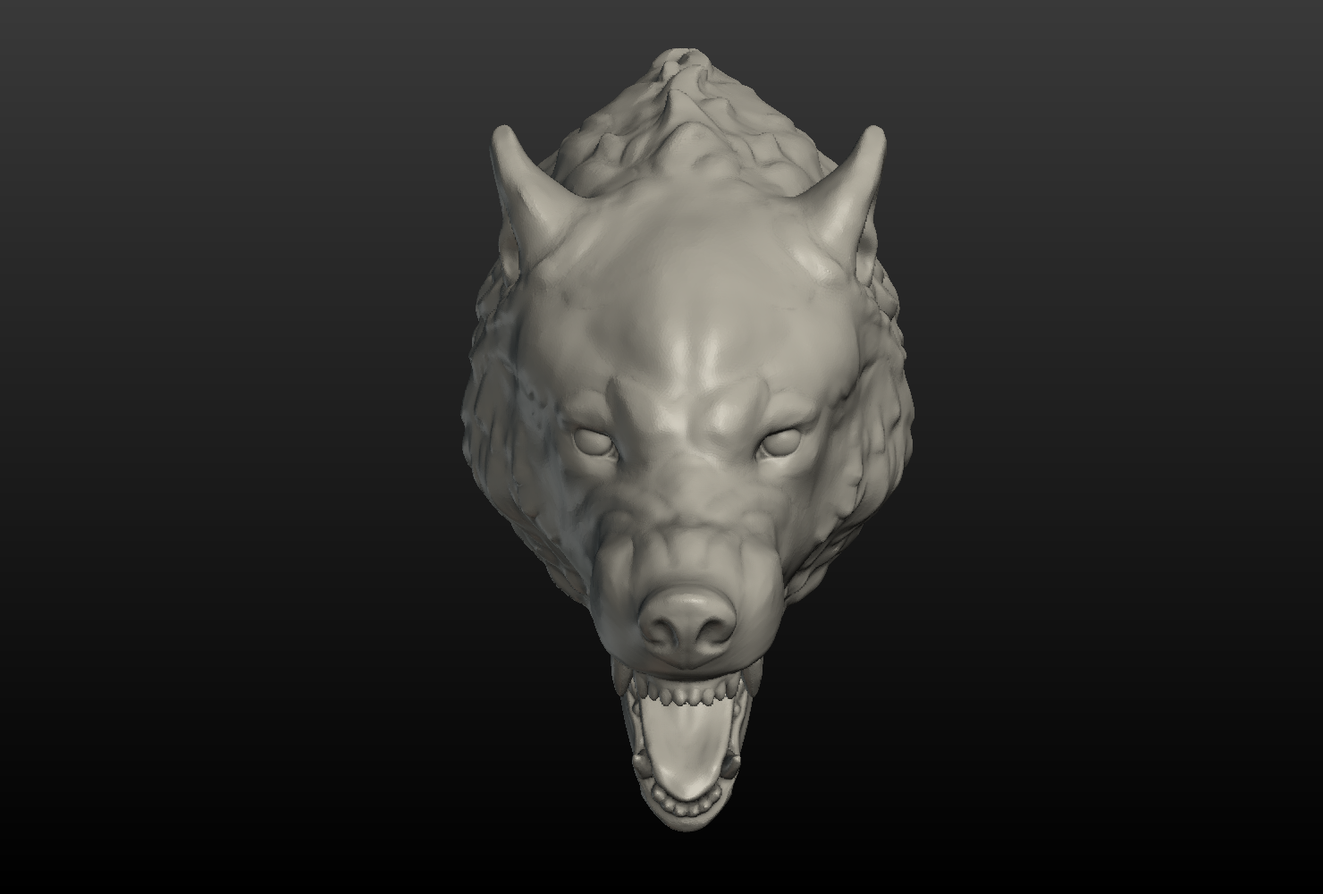 STL file Wolf Head II・3D printer design to download・Cults