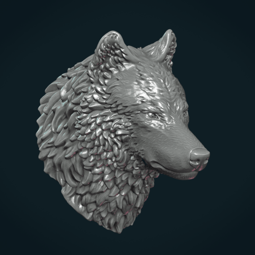 Download 3D printer templates Wolf Head III ・ Cults