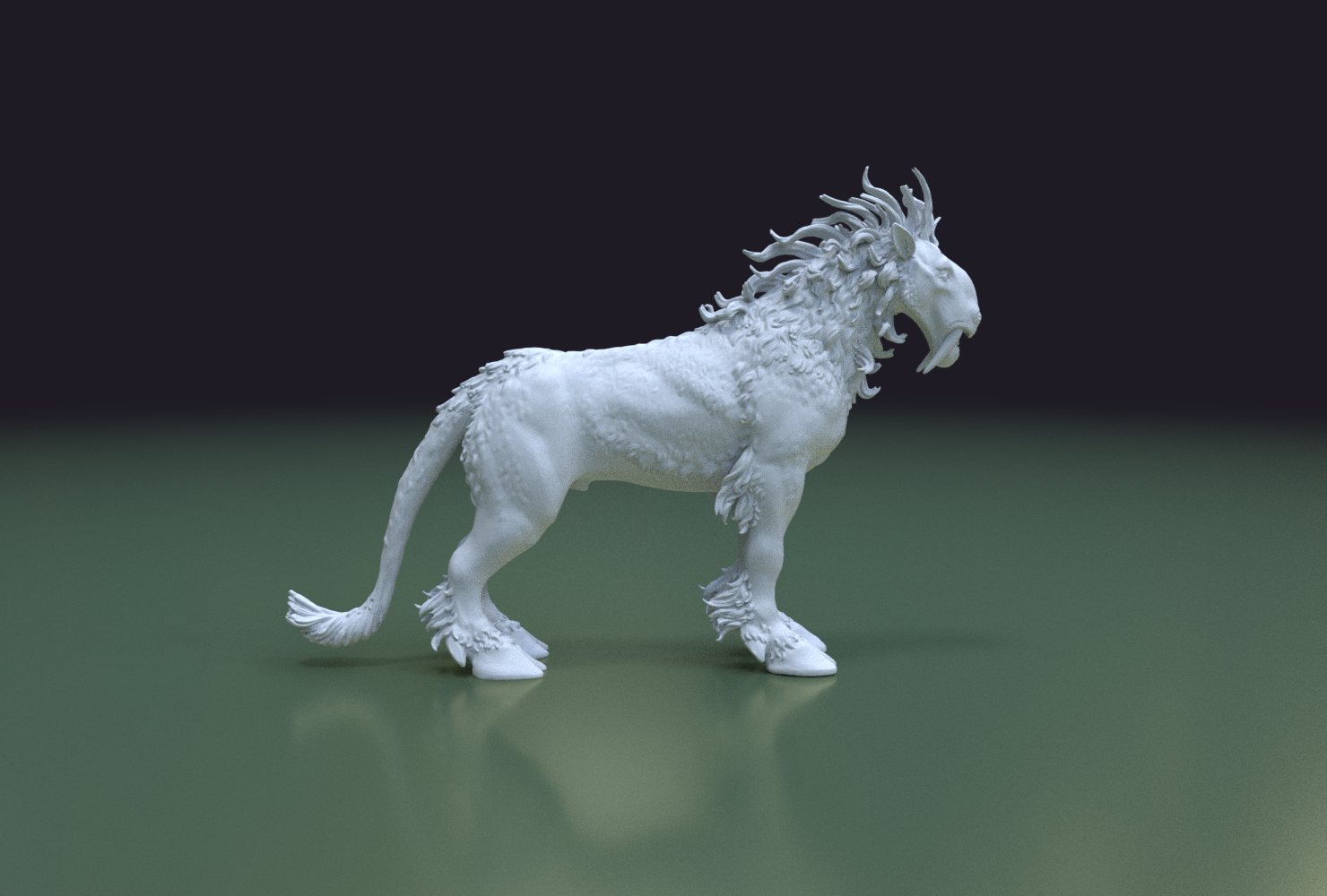 Файл STL Fantasy Beast・3D модель для печати скачать・Cults