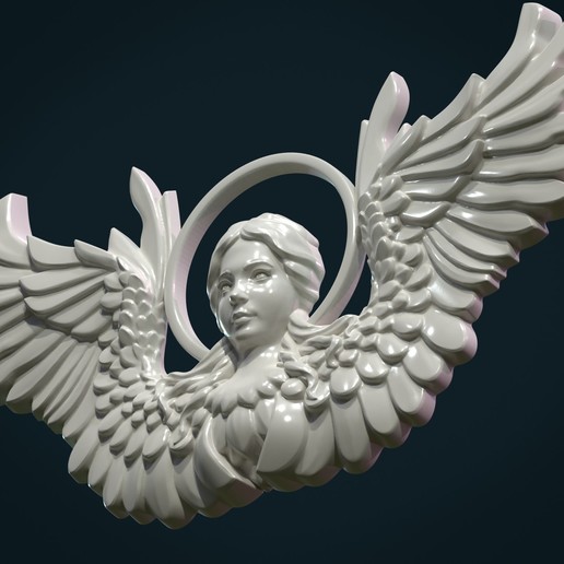 Download STL file Angel Relief • 3D printable object ・ Cults
