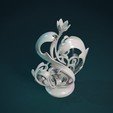 Download STL file Scroll plant Sculpture • 3D printing object ・ Cults