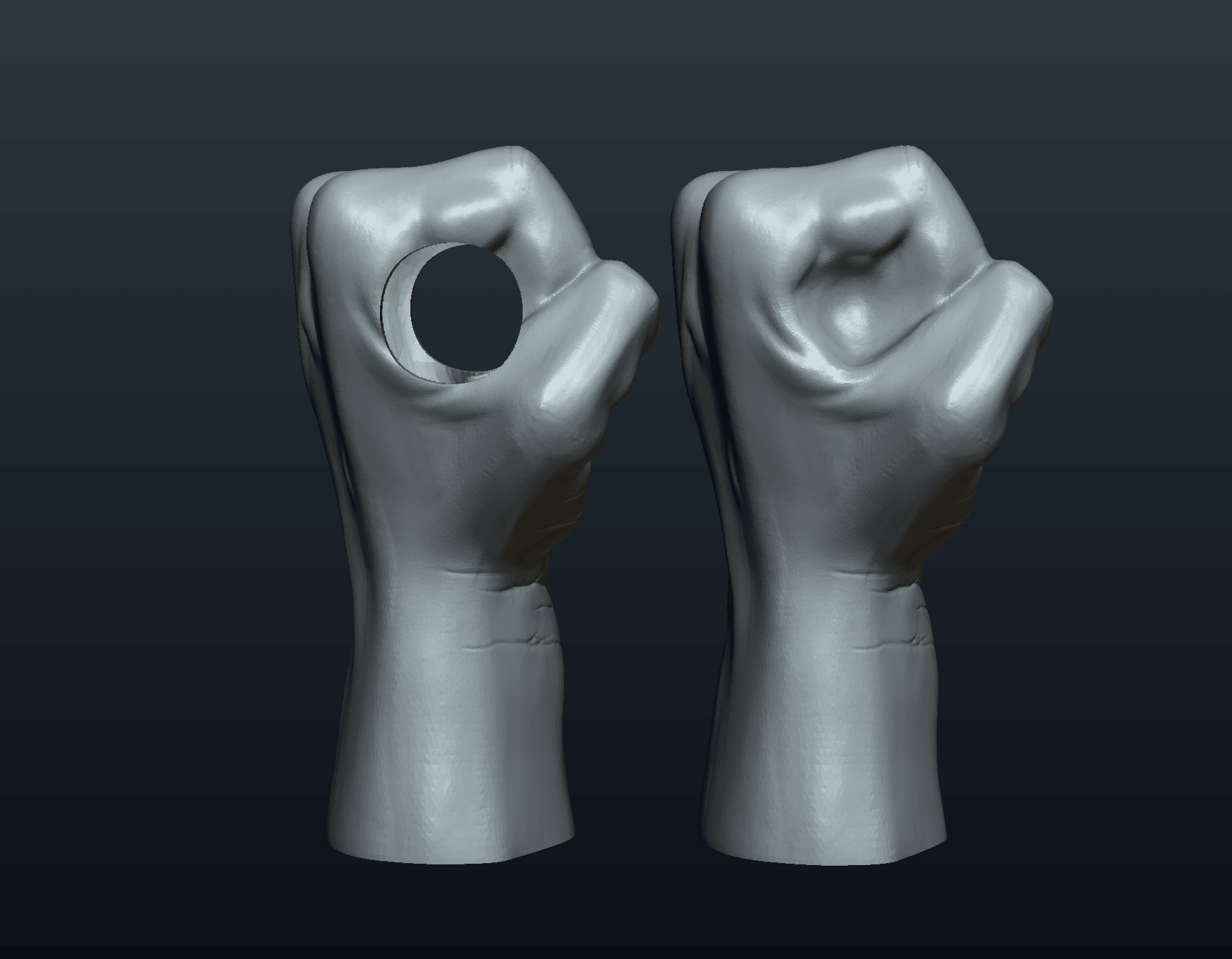 3D file Fist 🤜・Template to download and 3D print・Cults