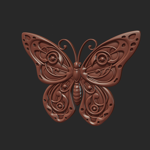 Download STL file Butterfly relief • Model to 3D print ・ Cults
