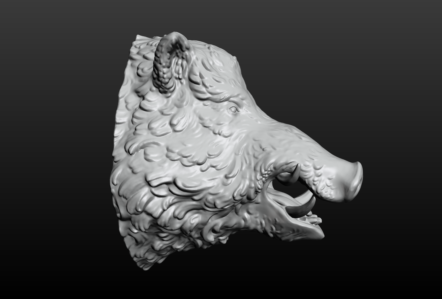 Archivo STL Boars Head 🐉・Objeto para impresora 3D para descargar・Cults