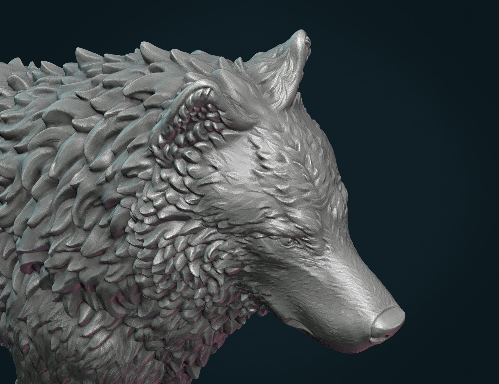 Download STL file Wolf III • Object to 3D print ・ Cults