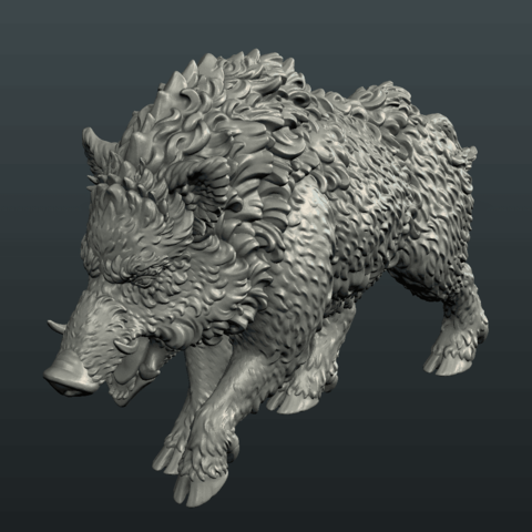 Download 3D print files Wild Boar Figure ・ Cults