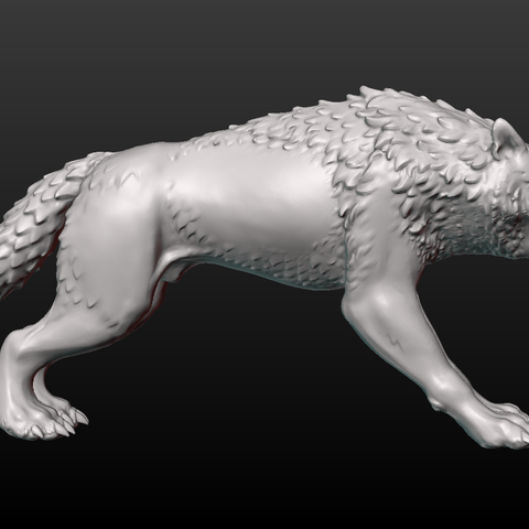 Download 3D printer files Fantasy Wolf ・ Cults