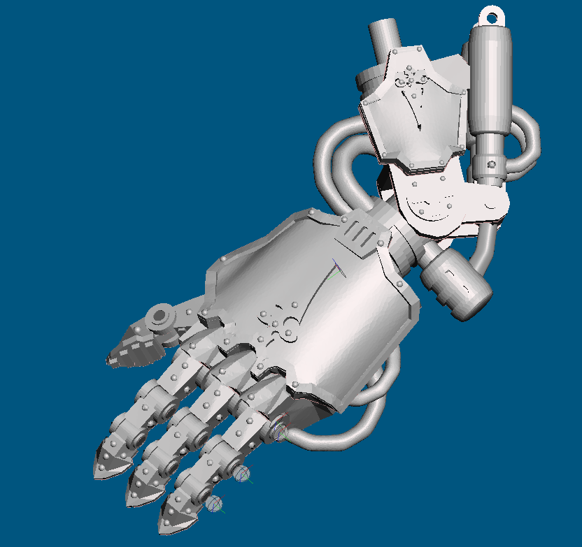 Free STL file Dominion Crusader MK3 Hand (28mm) ・3D printing idea to ...