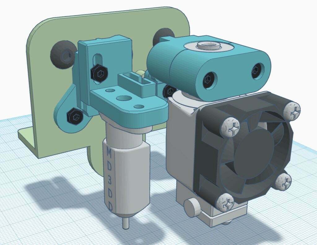 STL-Datei E3D Minimalist for V6 & Volcano on Creality CR10/S Ender 3 ...