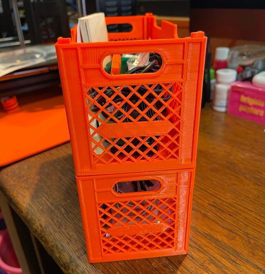 Free STL file Stackable Crate (large) 📦・3D printing idea to download・Cults
