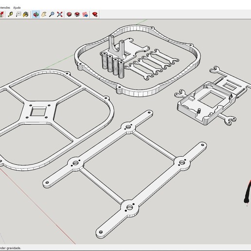 Download STL file MYDroneGO CineWhoop NAKED • 3D printing design ・ Cults