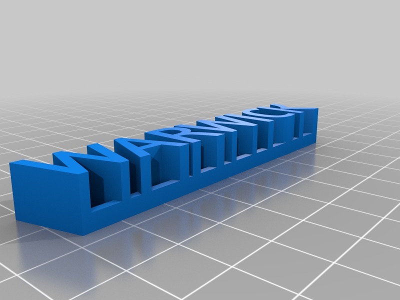 Free 3D file Warwick・3D printer design to download・Cults