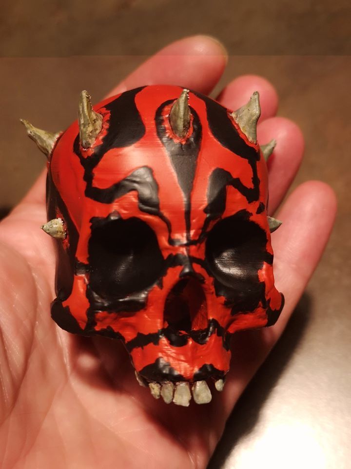 Free STL file Darth-Maul Skull・3D printing design to download・Cults