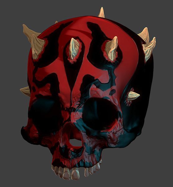 Free STL file Darth-Maul Skull・3D printing design to download・Cults
