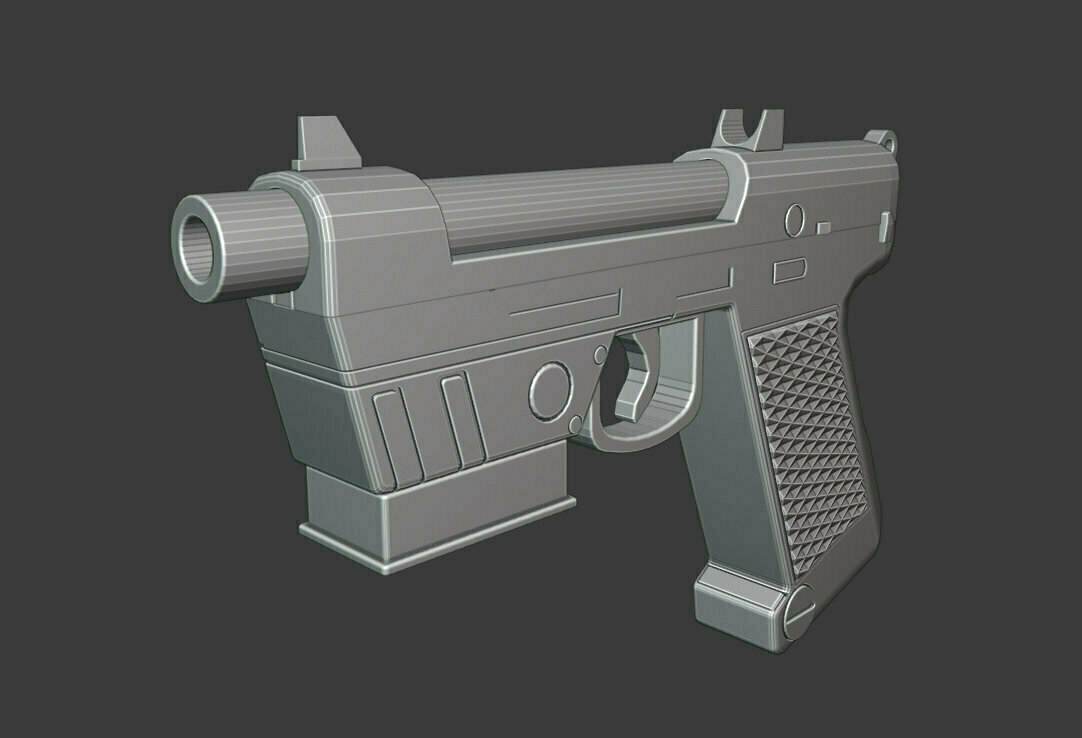 Бесплатный STL файл DOOM CLASSIC - ПИСТОЛЕТ・3D-печатная модель для ...