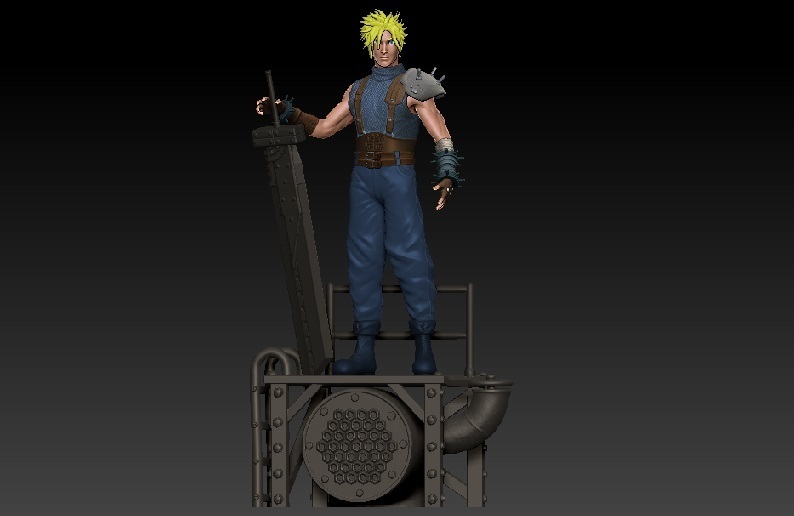Free 3D file Cloud Strife Final Fantasy 7 ☁️・3D printer model to ...