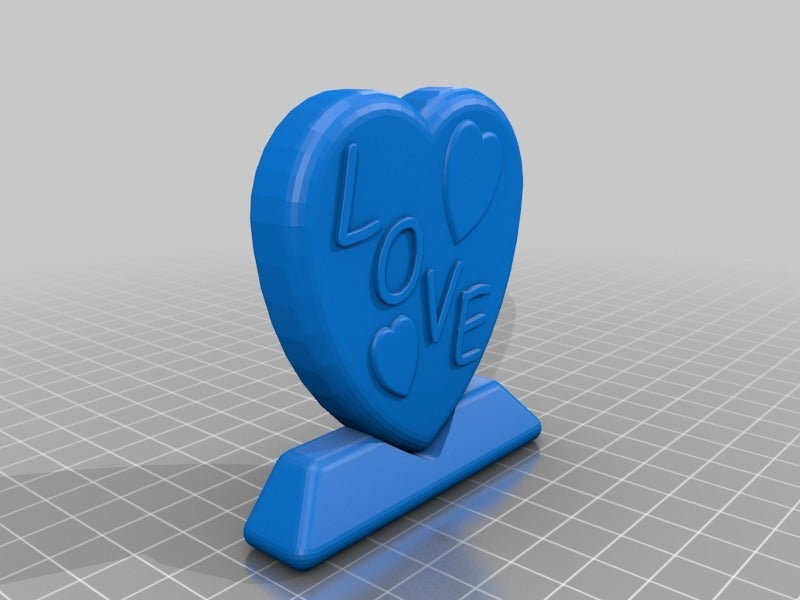 Free STL file love heart・3D print design to download・Cults